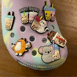 Other | 13 Assorted Boba Lovers Crocs Charm Piece Set | Poshmark